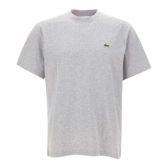 Lacoste T-shirt en coton - Homme - Tops - Gris - Taille: L