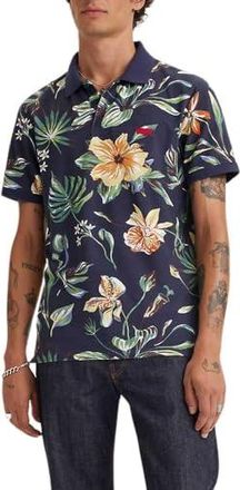 Levi's Homme Slim Housemark Polo, Nepenthe Floral Navy Blazer, S