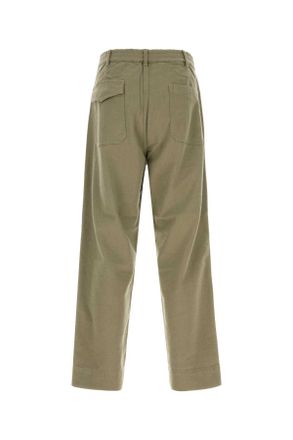 Nanam&iacute;ca Mens Sage Green Twill Pant Khakibeige Exterior: Cotton Silk Pantaloni Trousers