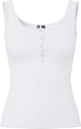 Pieces Pieces Femme Pckitte Tank Top Noos BC Caraco Not Applicable, Blanc Brillant, XL