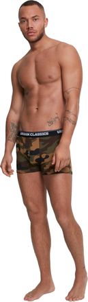Urban Classics Herren 2-Pack Camo Boxer Shorts Boxershorts,, per pack Mehrfarbig (wood camo 00396), Small (Herstellergröße: S)