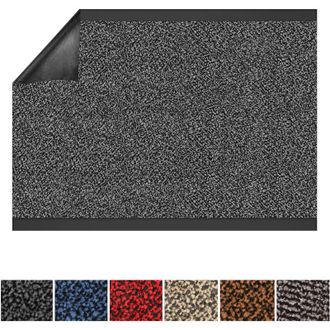 Floordirekt Tapis de Porte sur mesure SKY Anthracite 120 x 350 cm