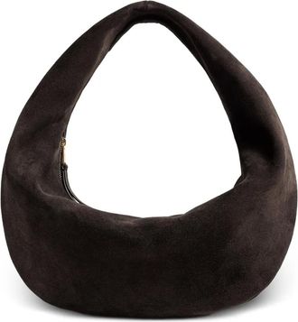 Khaite sac porté épaule Olivia médium en daim - Marron