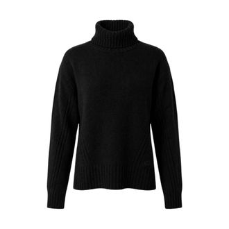 Liu Jo Pull &agrave; col roul&eacute; en laine - Femme - Pulls - Noir - Taille: 40 FR