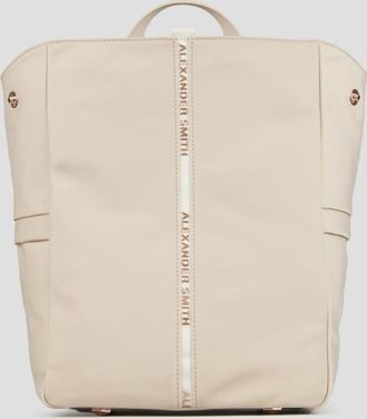 Alexander Smith Daisy backpack in beige nylon