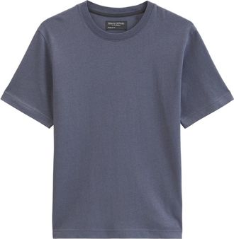 Marc O'Polo Strick-T-Shirt aus Bio-Baumwolle und Leinen, Regular Fit in