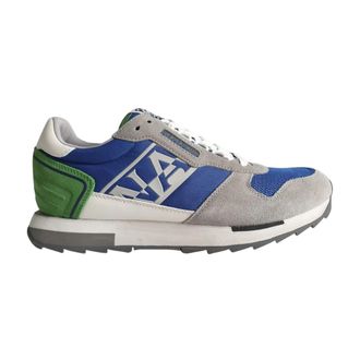 Napapijri Graue Leder/Suede Schn&uuml;rschuhe - - Shoes - Herren - Grau - 43 EU