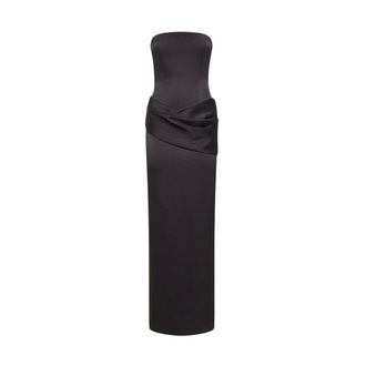 Alex Perry Femme, Robes, Violet, Taille: 40 FR Corset Draped Maxi Dress