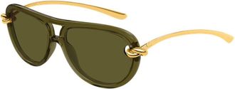 Bottega Veneta BV1418S003 Sunglasses - Green