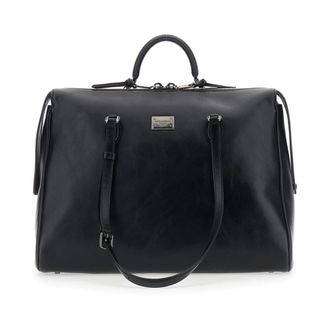 Dolce & Gabbana Vittoria Kalbsleder Tasche - - Bags - Herren - Schwarzk - ONE SIZE