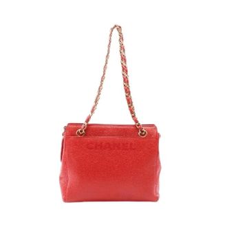 Chanel Pre-owned Logo Grained Calf Shoulder Bag - - Pre-owned - Damen - Rot - ONE SIZE