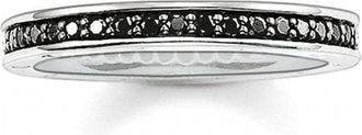 Thomas Sabo Eternityring Classic Schwarz 925 Sterling Silber TR1700-051-11-56