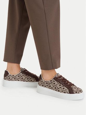 Tommy Hilfiger Sneakers Chic Platform Monogram FW0FW09398 Braun