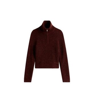 Tommy Hilfiger Pull zipp&eacute; avec laine &agrave; logo