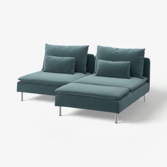 IKEA S&Ouml;DERHAMN 2er-Sofa mit R&eacute;camiere
