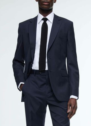 Fursac Veste de costume en serge de laine - Taille 44 - Homme