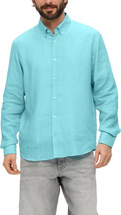 s.Oliver Leinenhemd mit Button-Down-Kragen t&uuml;rkis XL