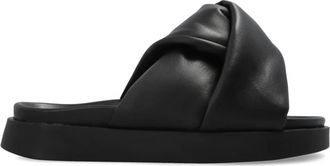 INUIKII Femme, Chaussures, Noir, Taille: 40 EU Soft Crossed Slides