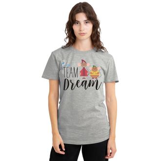 Cinderella Disney Womens Cinderella Team Dream with Jaq and Gus Ladies, Athletic Heather T-Shirt, XXL