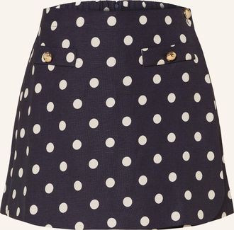 Maje Skort Mit Leinen blau