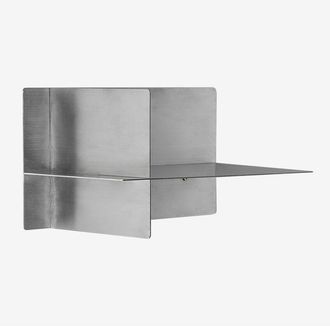 Sklum Sklum - tagère murale en acier inoxydable Nolvia &x2194&xFE0E 40 cm