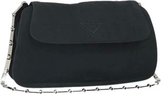 Bottega Veneta Sac bandouli&egrave;re vintage en nylon Pre-owned - Femme - Pre-owned - Noir - Taille: ONE Size