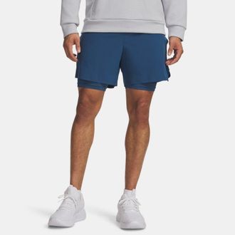 Under Armour Vanish Elite 2-in-1-Shorts f&uuml;r Herren Wham Blau / Wham Blau / Wham Blau XXL