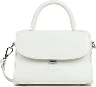 Lancaster Femme, Sacs, Blanc, Taille: ONE Size Suave Even Flap Handbag