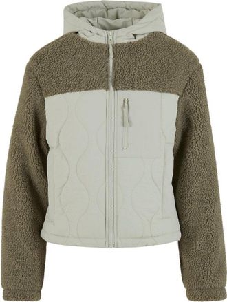 Urban Classics Kurzjacke Ladies Sherpa Crinkle Nylon Mix Jacket