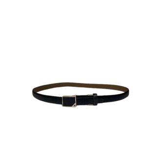 Dior Ceinture en cuir de serpent Pre-owned - Femme - Pre-owned - Noir - Taille: ONE Size