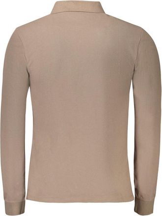 Timberland Long-Sleeved Cotton Polo Shirt - Beige