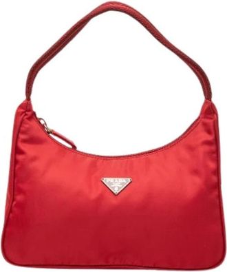 Prada Sac bandouli&egrave;re Pre-owned Re-Edition - Femme - Pre-owned - Rouge - Taille: ONE Size