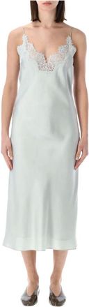 R&oacute;he Femme, Robes, Vert, Taille: 36 FR Slipdress Silk