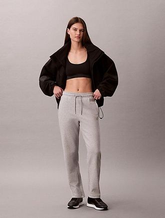 Calvin Klein Pantalon de jogging &agrave; jambes droites en tissu &eacute;ponge de coton