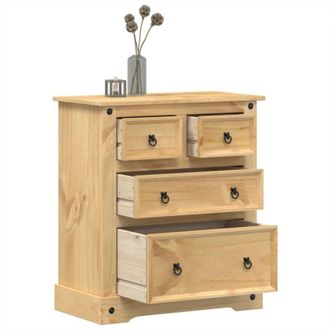 vidaXL Commode Corona 80x43x91 cm bois massif de pin Vidaxl