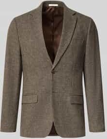 Selected Slim Fit Sakko mit Pattentaschen aus Wolle