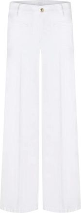 Cambio Femme, Pantalons, Blanc, Taille: 38 FR Wide Pantalons