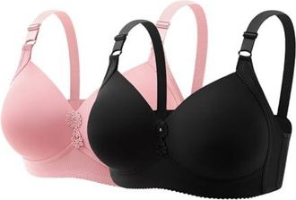 Generic Ma commande Force de soutien pour femmes, bretelles r&eacute;glables, couverture compl&egrave;te, soutien-gorge confortable sans armature, soutien-gorge sans armatu