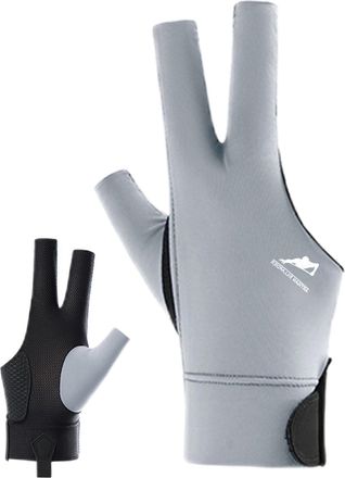 Generico Billard Poolhandschuhe | Billardtischhandschuhe | 3 Finger Signalhandschuhe für Schwimmbad atmungsaktiv Sport Signalisierungshandschuhe für die linke 