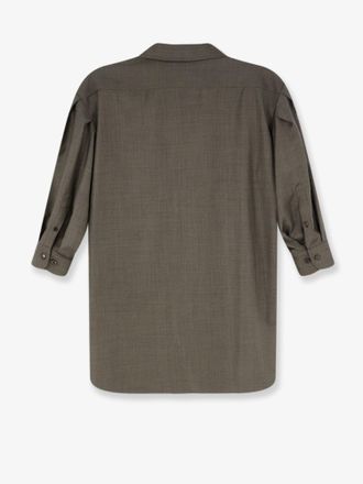 Loro Piana Womens Shirt Elyse Virgin Wool Grey