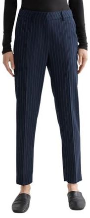 Scotch & Soda Lowry Slim-Fit Pants Pantalon, Night Blue Pinstripe, 28W x 30L Femme