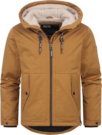 Indicode Herren INKylian Winterjacke mit Kapuze gef&uuml;ttert | Herrenjacke Parka Jacke M&auml;nner Rubber, XXL