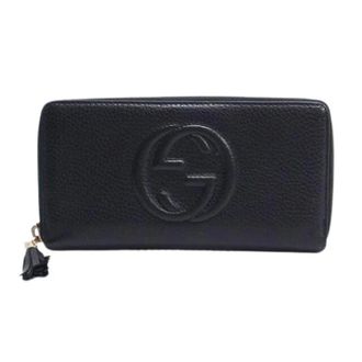 Gucci Portefeuille long vintage doccasion (bi-pli) - Femme - Pre-owned - Noir - Taille: ONE Size
