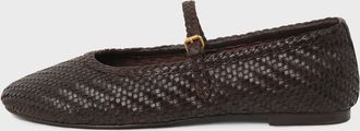 Gerard Darel Ballerines en cuir tress&eacute; - OLIVIA - Marron