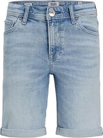 Jack & Jones Jjirick Jjoriginal Am 360 Sn JNR Short pour Homme, Bleu Jeans Clair, 10 Ans
