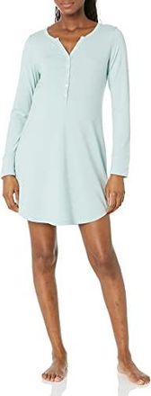 Amazon Essentials Chemise de Nuit dallaitement Femme, Bleu Grisé, XXS