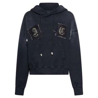 John Richmond Contemporary Hoodie - - Sweatshirts & Hoodies - Damen - Schwarzk - M