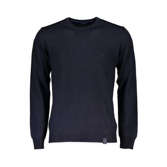 North Sails Blauer Langarm-Pullover Statement Stil - - Knitwear - Herren - Blau - XL