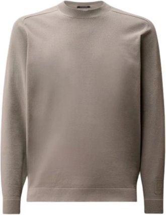 C.P. Company C.p. Company, Homme, Pulls, Gris, Taille: L Pull Ras du Cou En Coton Stretch Metropolis Series