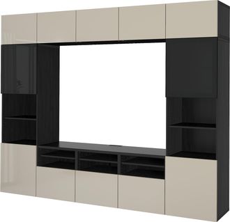 IKEA BESTÅ TV-Komb. mit Vitrinentüren